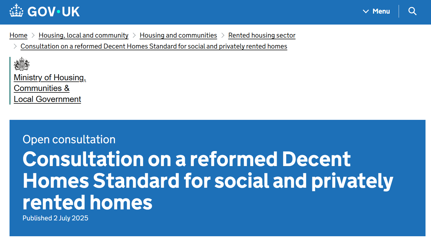 The Decent Homes Standard is getting an environmental upgrade | SHIFT ...